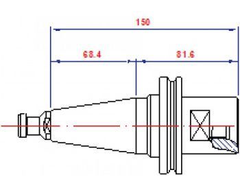 Cono Porta herramientas HSK B80 d.22 Breton | conos portaherramientas ...